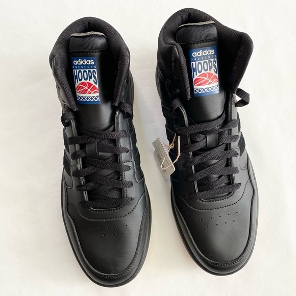 adidas | Shoes | Mens Adidas Hoops 3 Mid Hightop Sneaker In Black Nwt ...